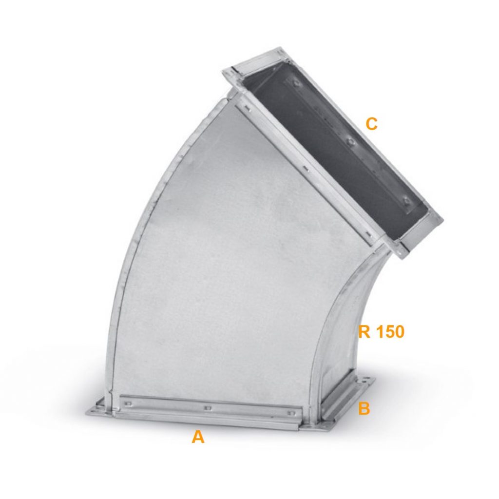 Coudes rectangulaires - D2M ESHOP - VENTILATION - SUPPORTAGE - FIXATION